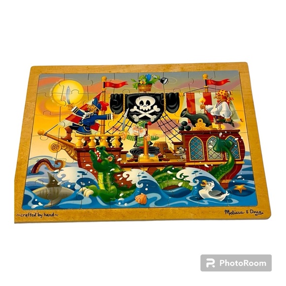 Melissa & Doug | Toys | Melissa Doug Pirate Adventure Wooden 48 Piece ...